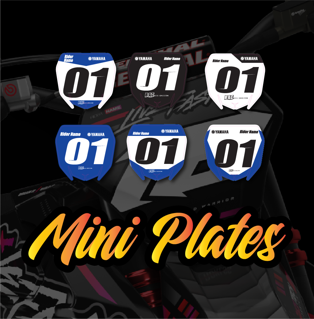 Rider I.D plates — Bac designz