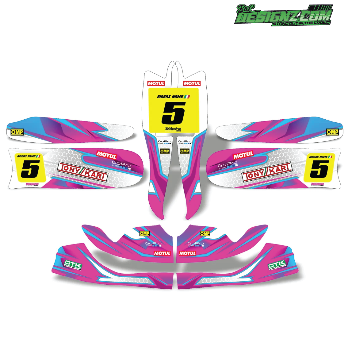 CUT Go Kart decals & graphic kits — Bac designz