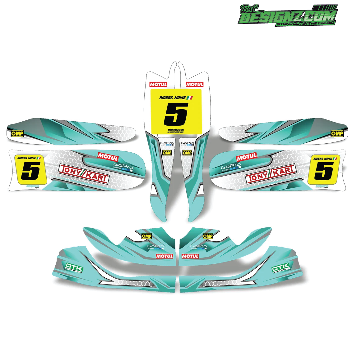 STICK Go Kart decals & graphic kits — Bac designz