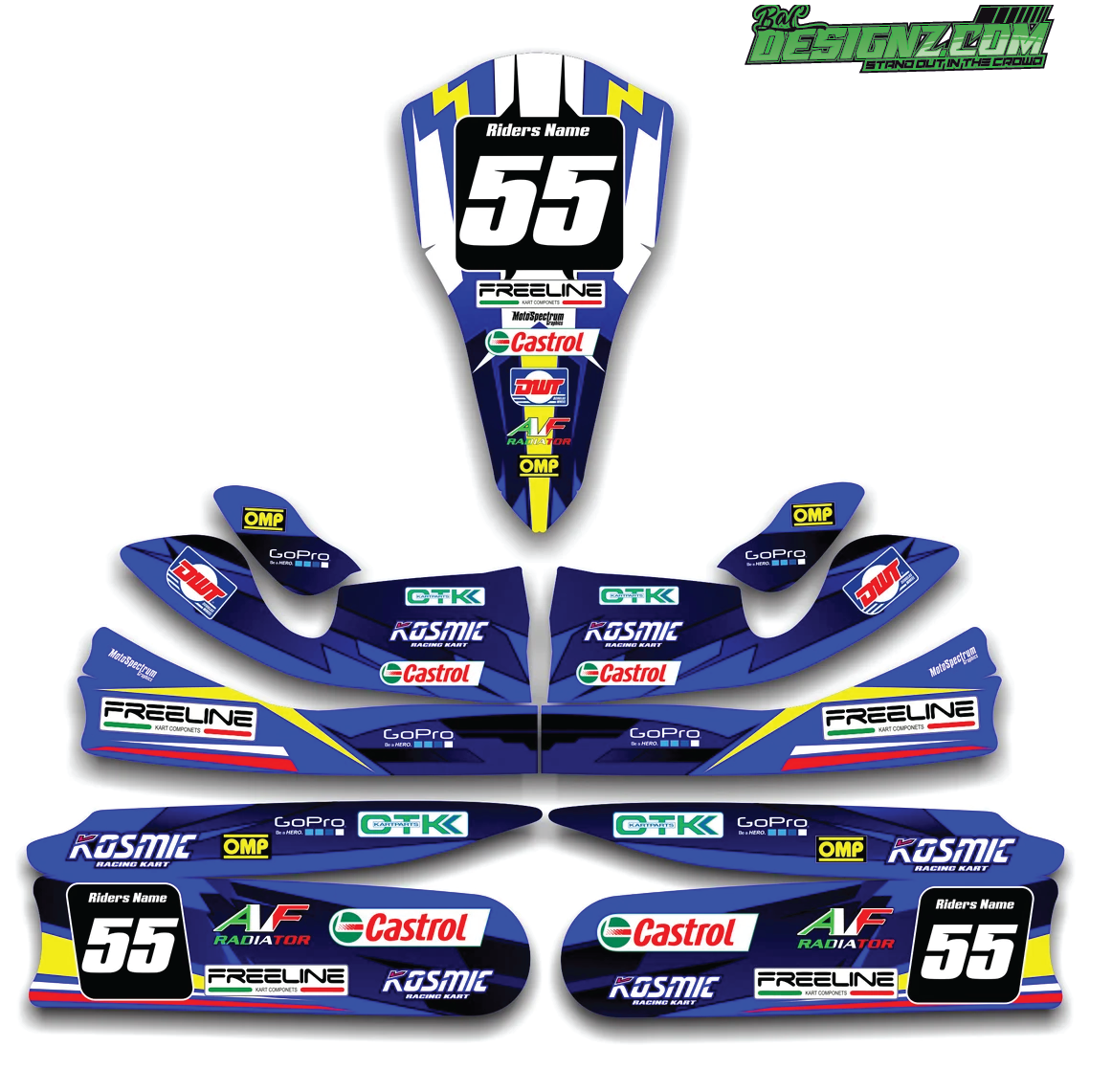 STANCE Go Kart decals & graphic kits — Bac designz