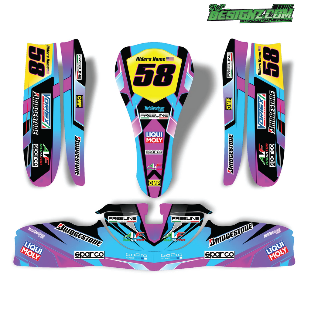 Go Kart Decals & Graphic kits — Bac designz