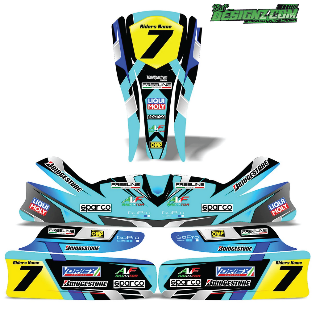 Go Kart Decals & Graphic kits — Bac designz