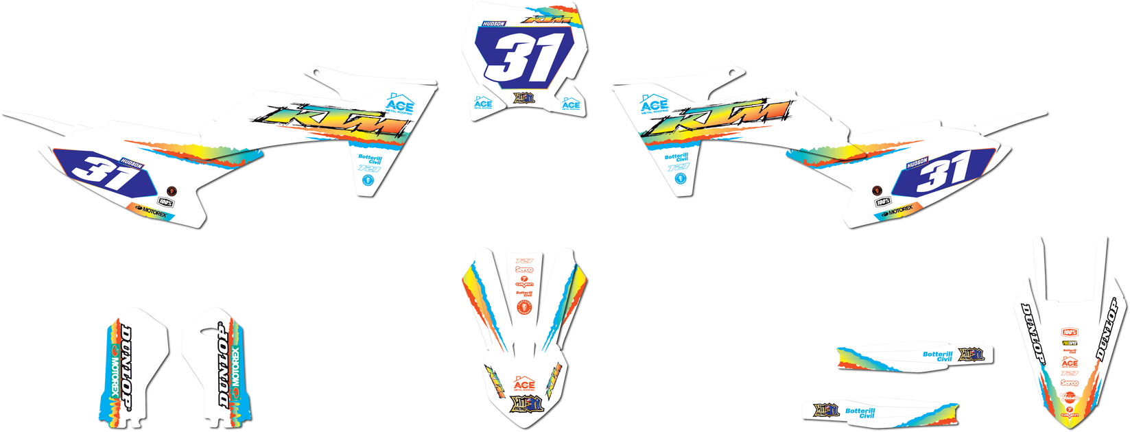 RIZZ design, (customizable graphic kits) — Bac designz