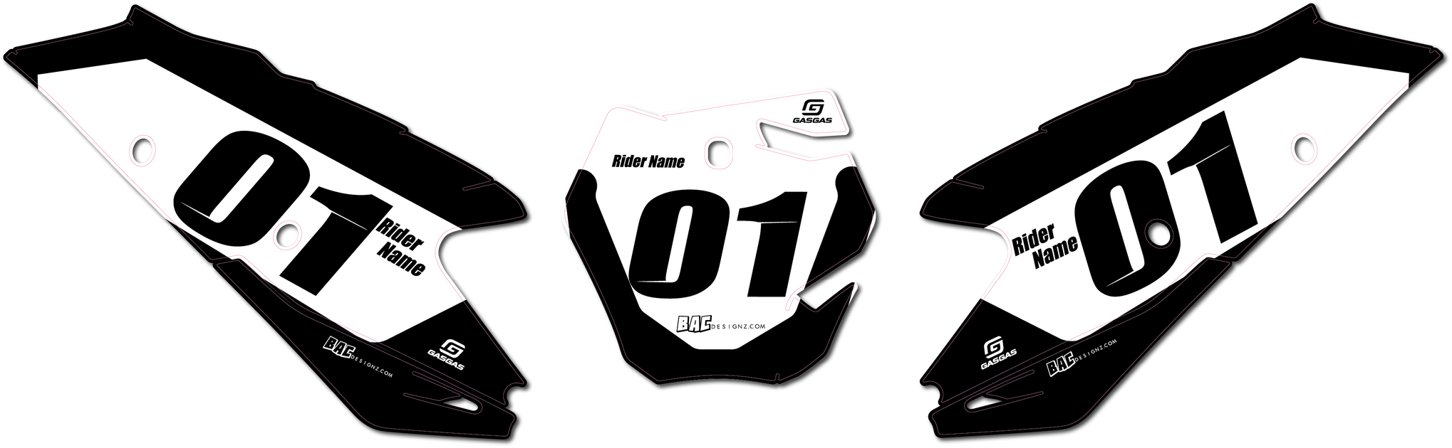 NIGHT number plates — Bac designz